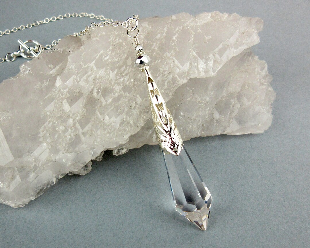 Icicle Prism Pendant, Crystal Clear Asfour Full Lead Crystal Prism ...