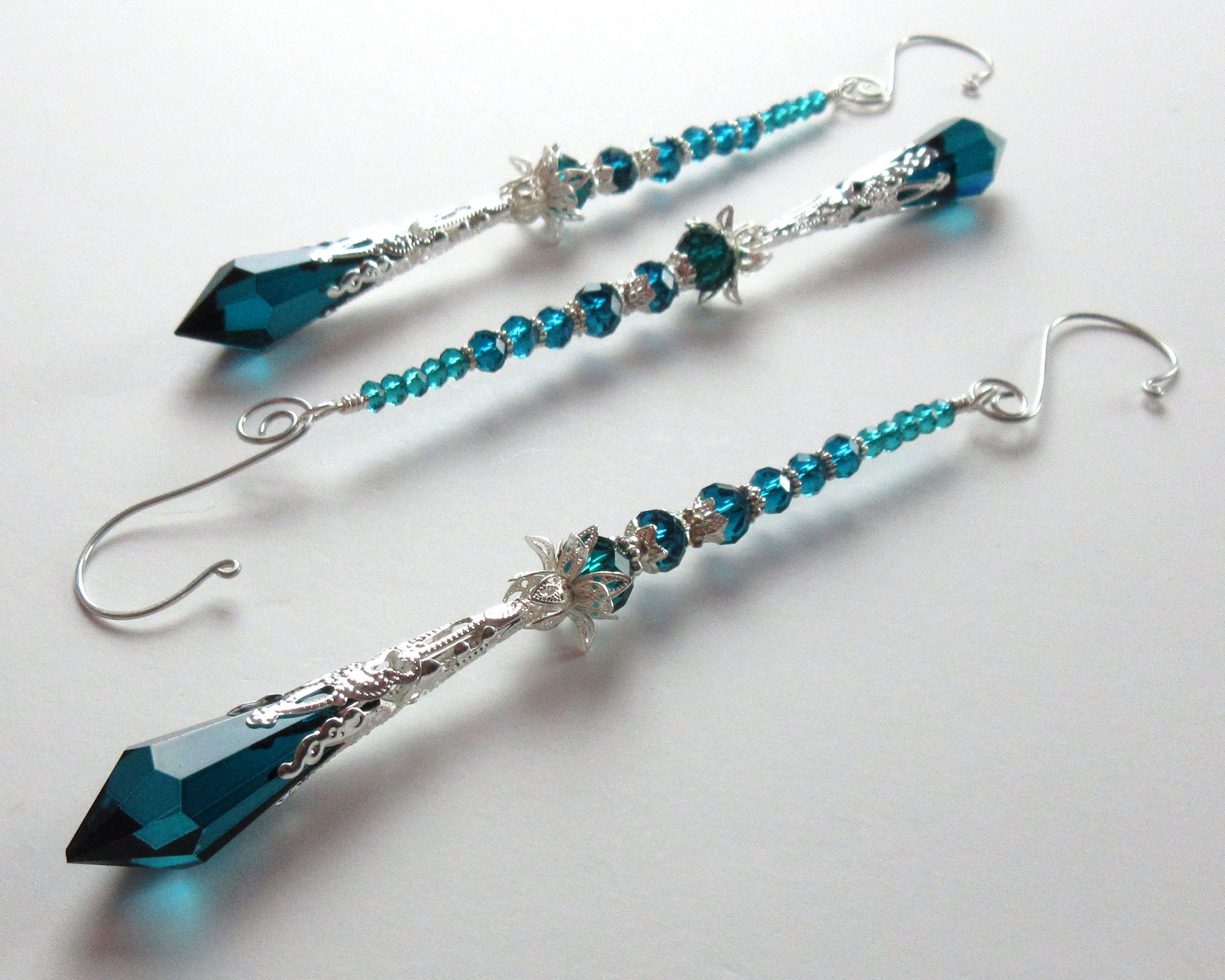 Icicle Ornament Crystal Suncatcher Christmas Ornament | Etsy