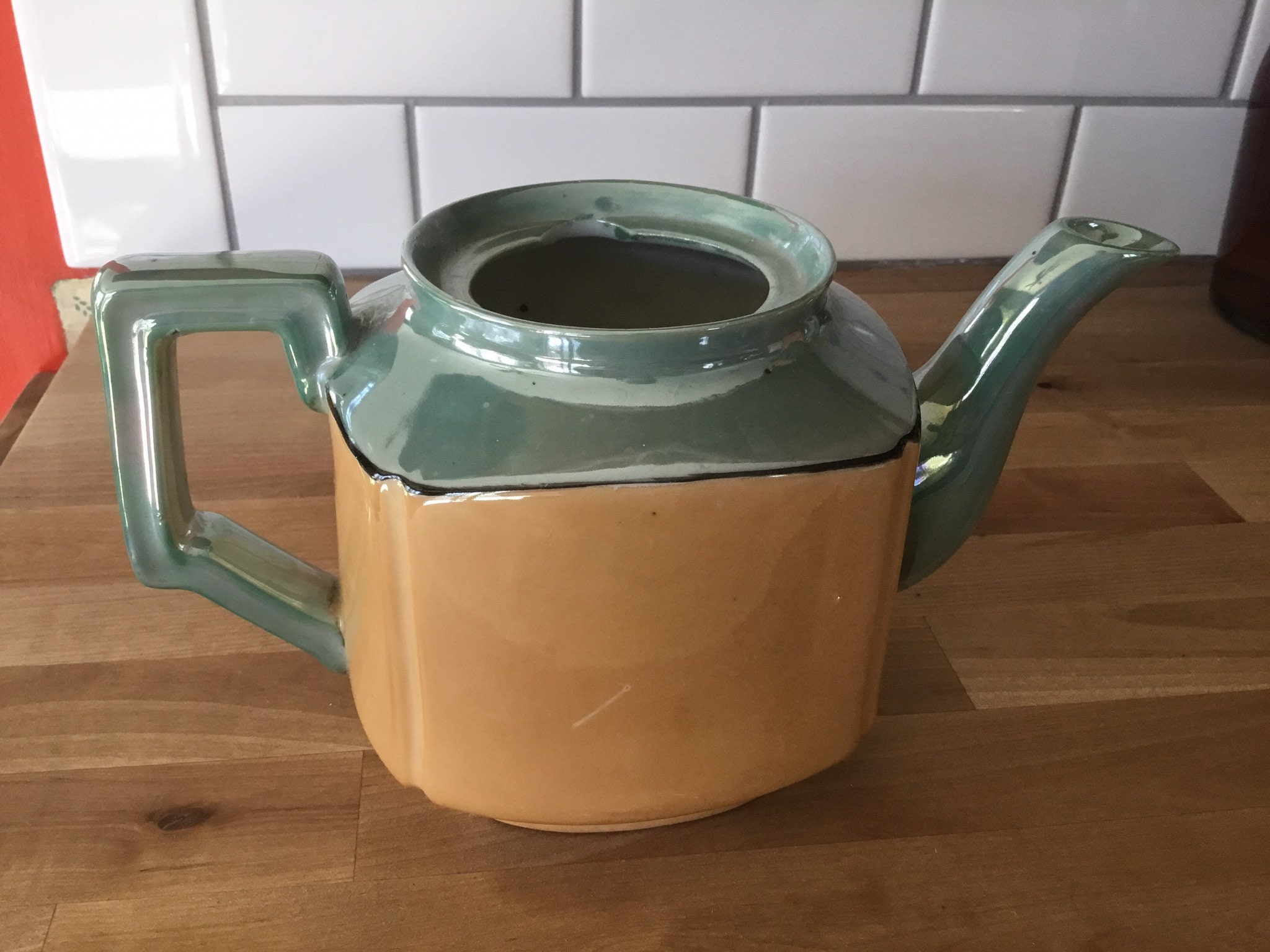 Vintage Japanese Lusterware teapot 1 quart floral design | Etsy