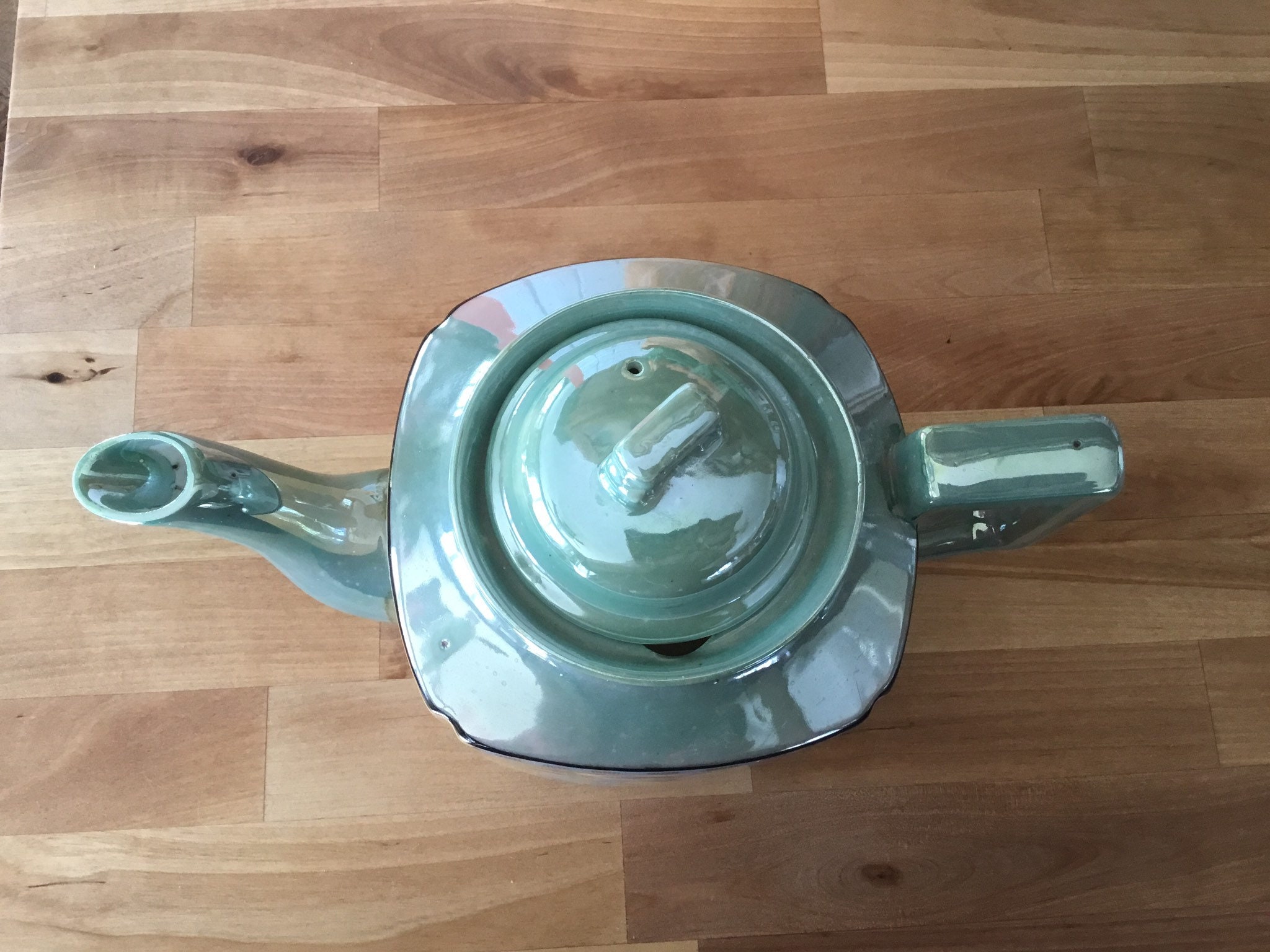 Vintage Japanese Lusterware teapot 1 quart floral design | Etsy