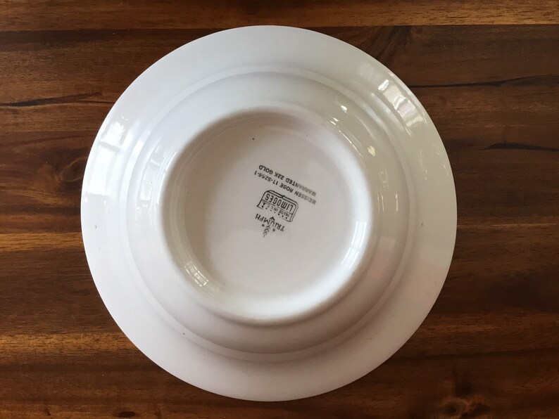 Vintage Limoges Bowl Meissen Rose by Triumph Serving Bowl | Etsy