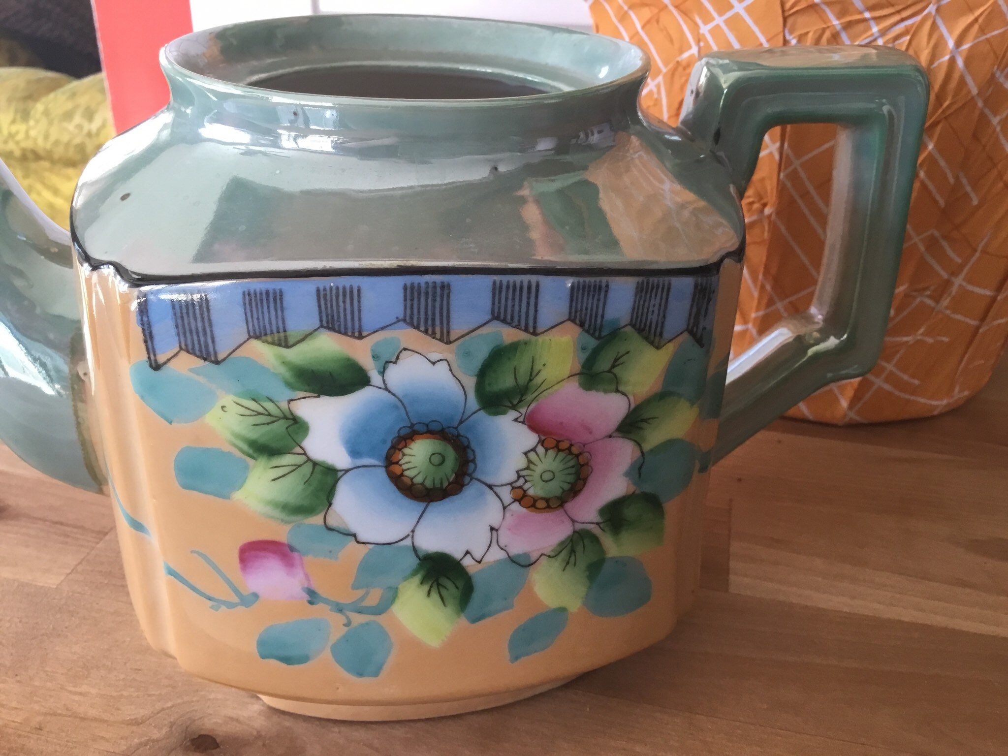 Vintage Japanese Lusterware teapot 1 quart floral design | Etsy