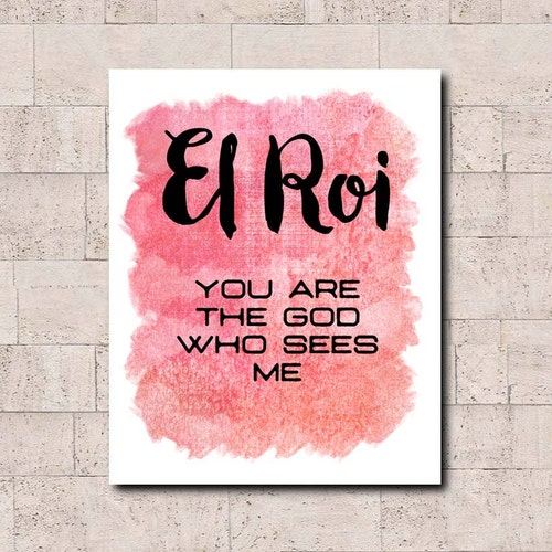 El Roi Digital Printable PNG SVG Genesis 16:13 Instant - Etsy Canada