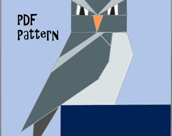Paper Pieced Owl PDF Pattern - Etsy