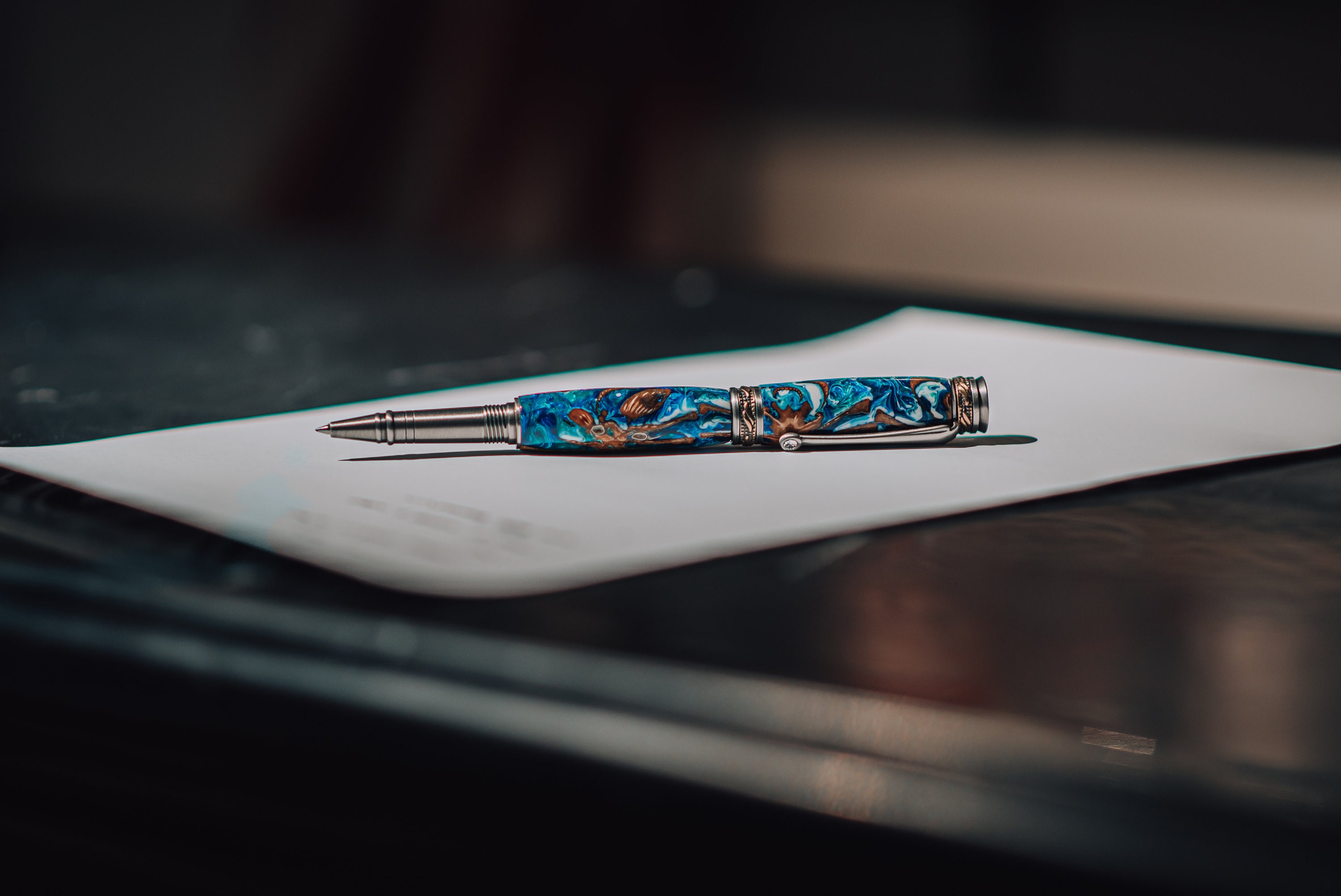 Handcrafted Antique Brass and Pewter Roller Ball, Handmade Custom ...