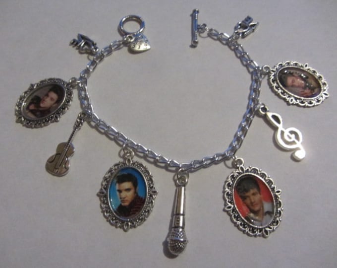 Elvis Presley Charm Bracelet (handmade ) - Etsy