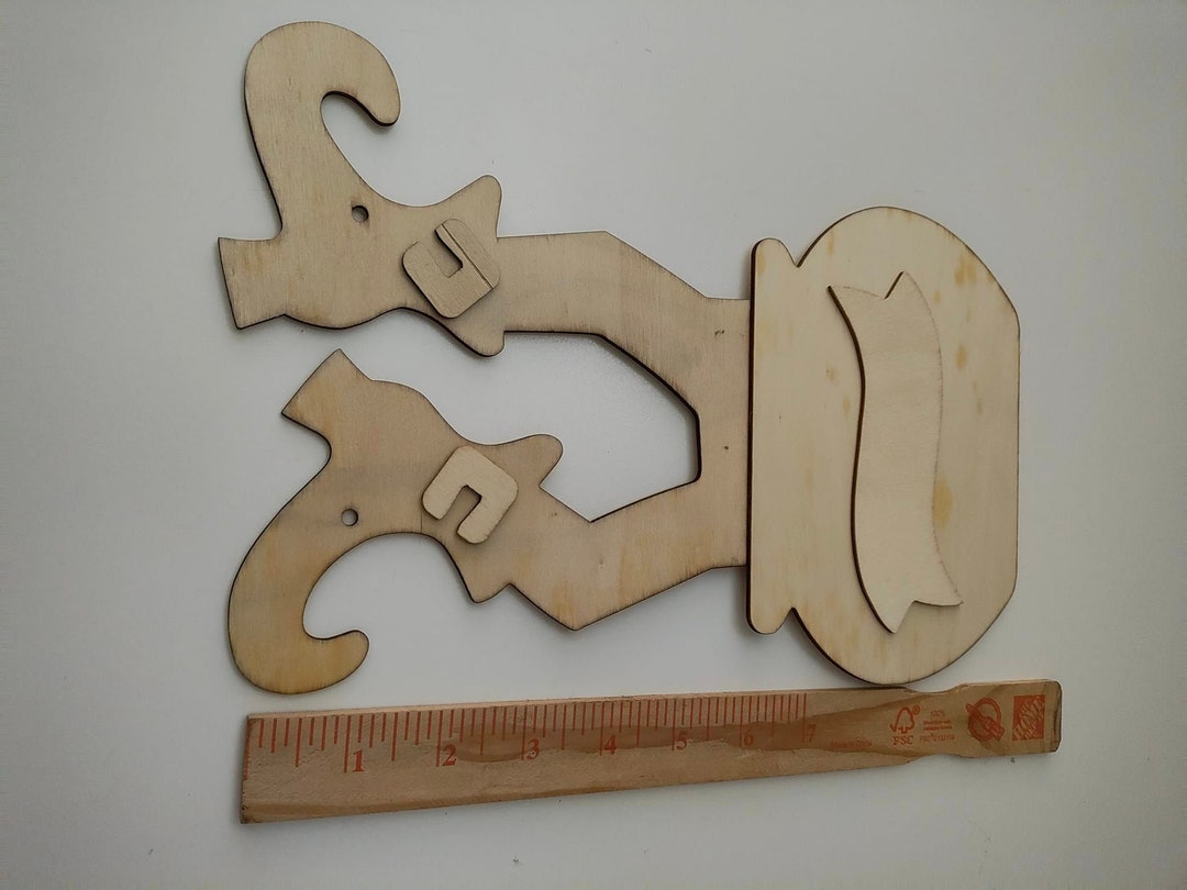 Ready to Finish, Wooden Cauldron With Witch Legs - Etsy