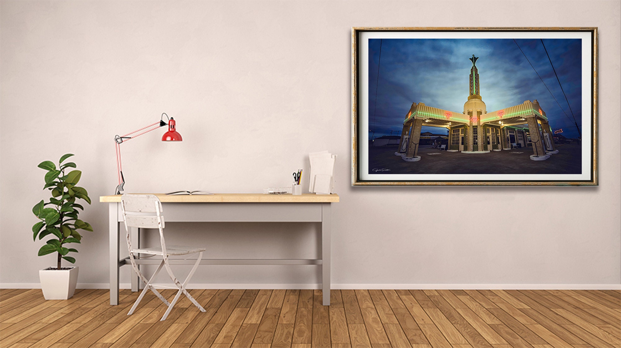 Art Deco Gas, Route 66 Gas Station, Conoco Gas, Conoco Tower, Retro ...