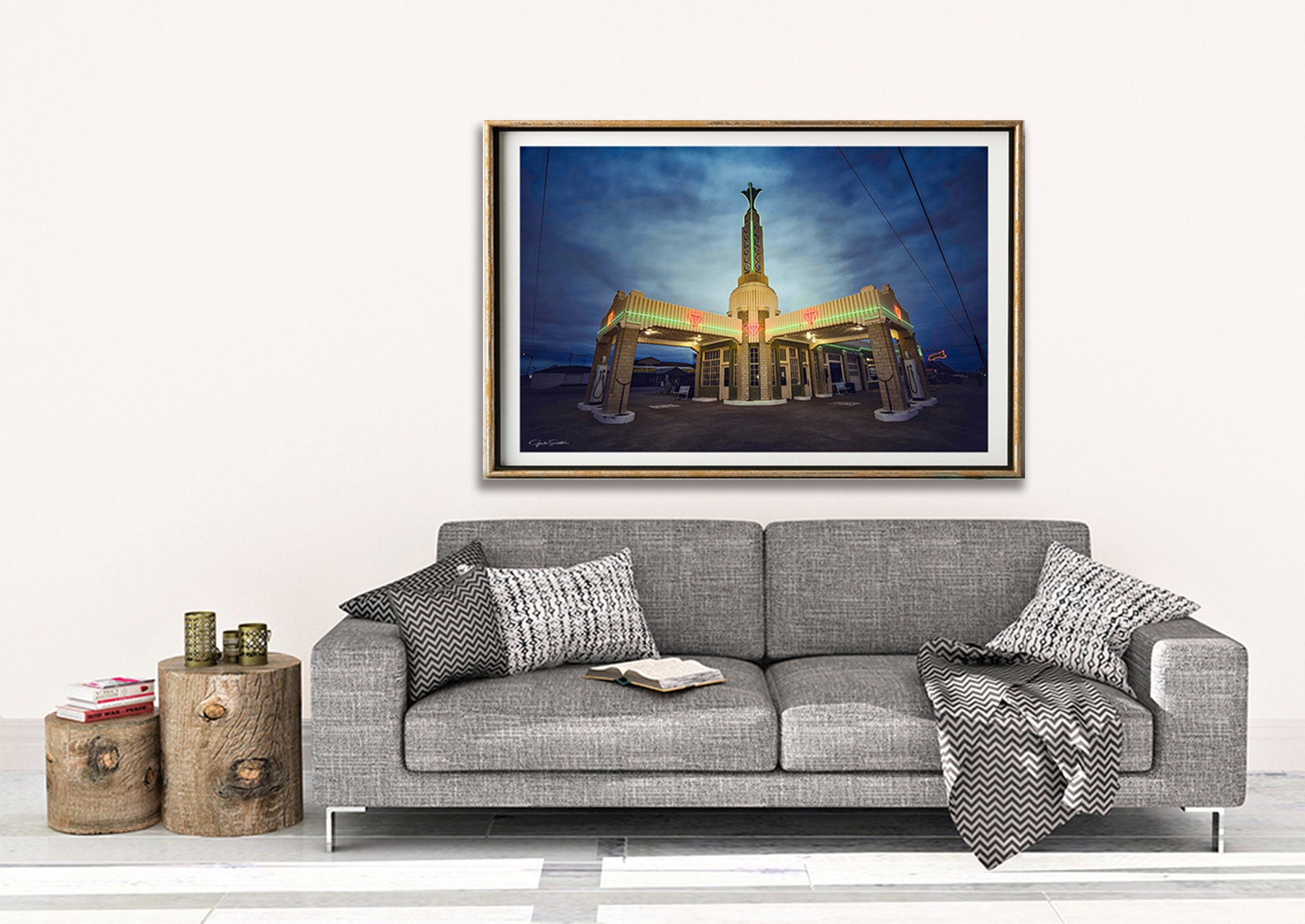 Art Deco Gas, Route 66 Gas Station, Conoco Gas, Conoco Tower, Retro ...