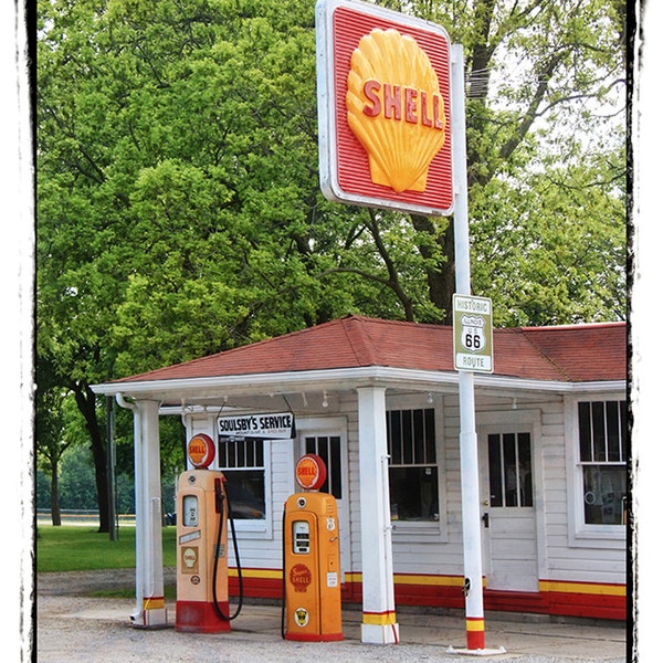 Shell Gas Station - Etsy