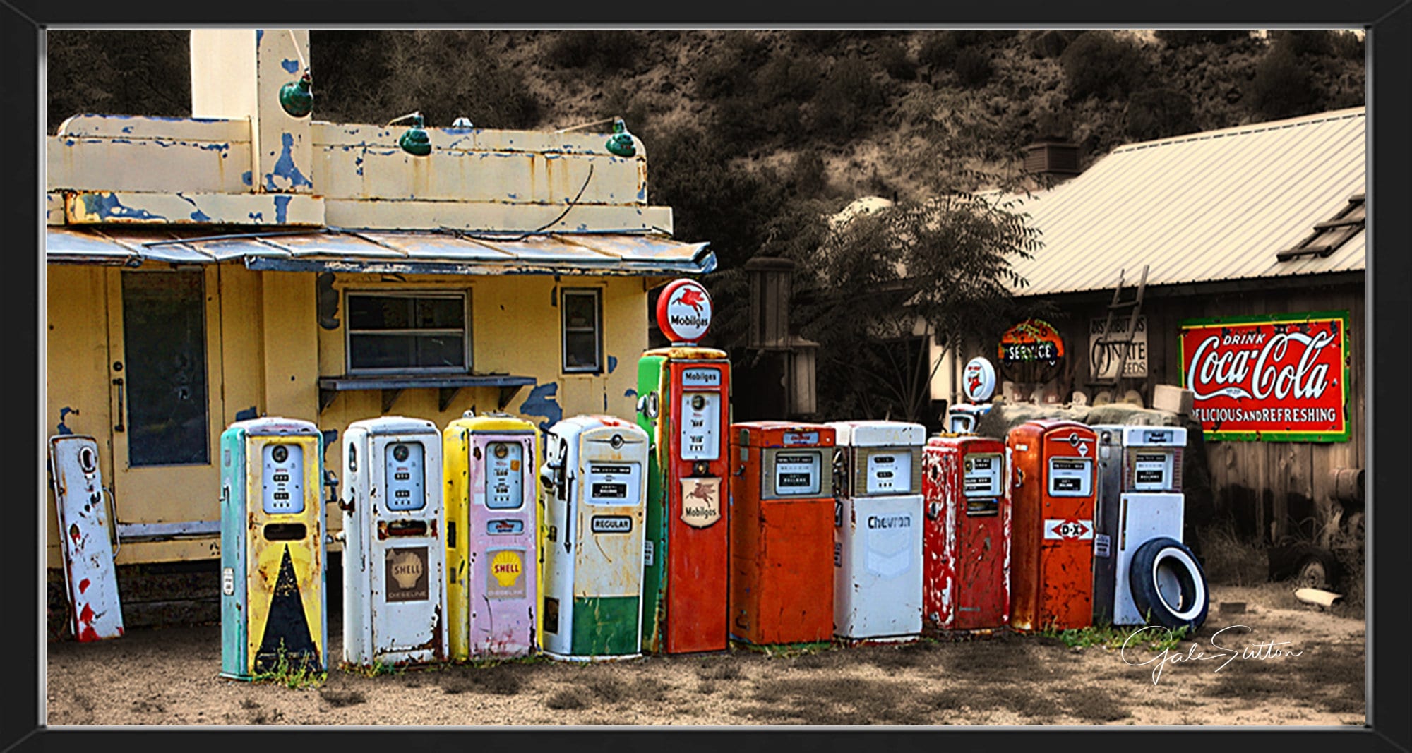 Classical Gas, Fine Art Photo, Route 66 Art, Old Gas Pumps, Retro ...