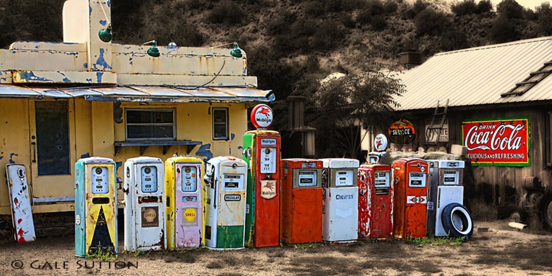 Classical Gas, Fine Art Photo, Route 66 Art, Old Gas Pumps, Retro ...
