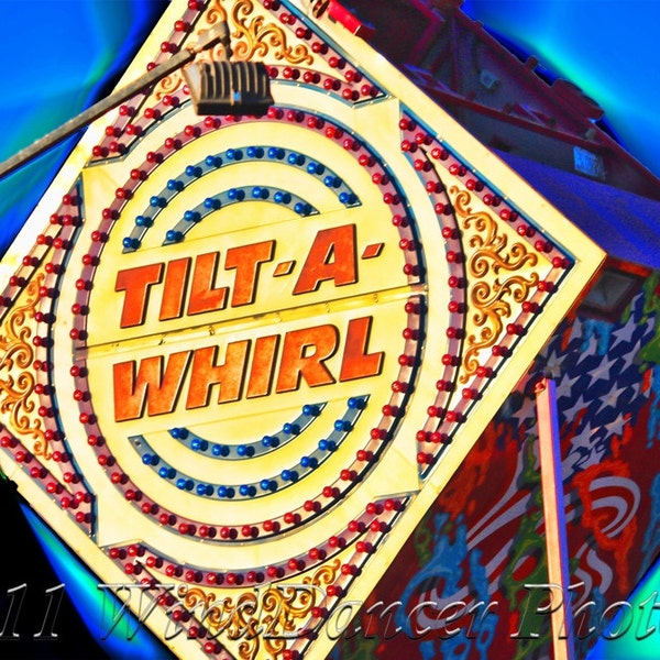 Tilt a Whirl Sign - Etsy