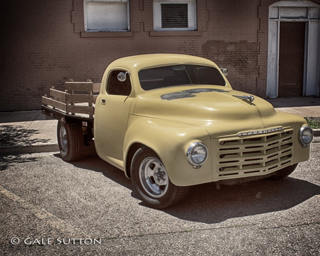 Old Studebaker Truck - Fine Art Photo -yellow - Vintage Pickup Truck ...