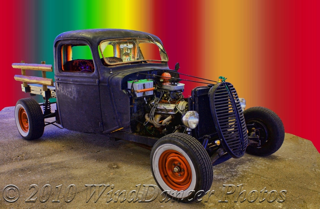 Rat Rod, Hot Rod Photo, 12 X 16 Matted Photo, Serape Rat Rod, Classic ...
