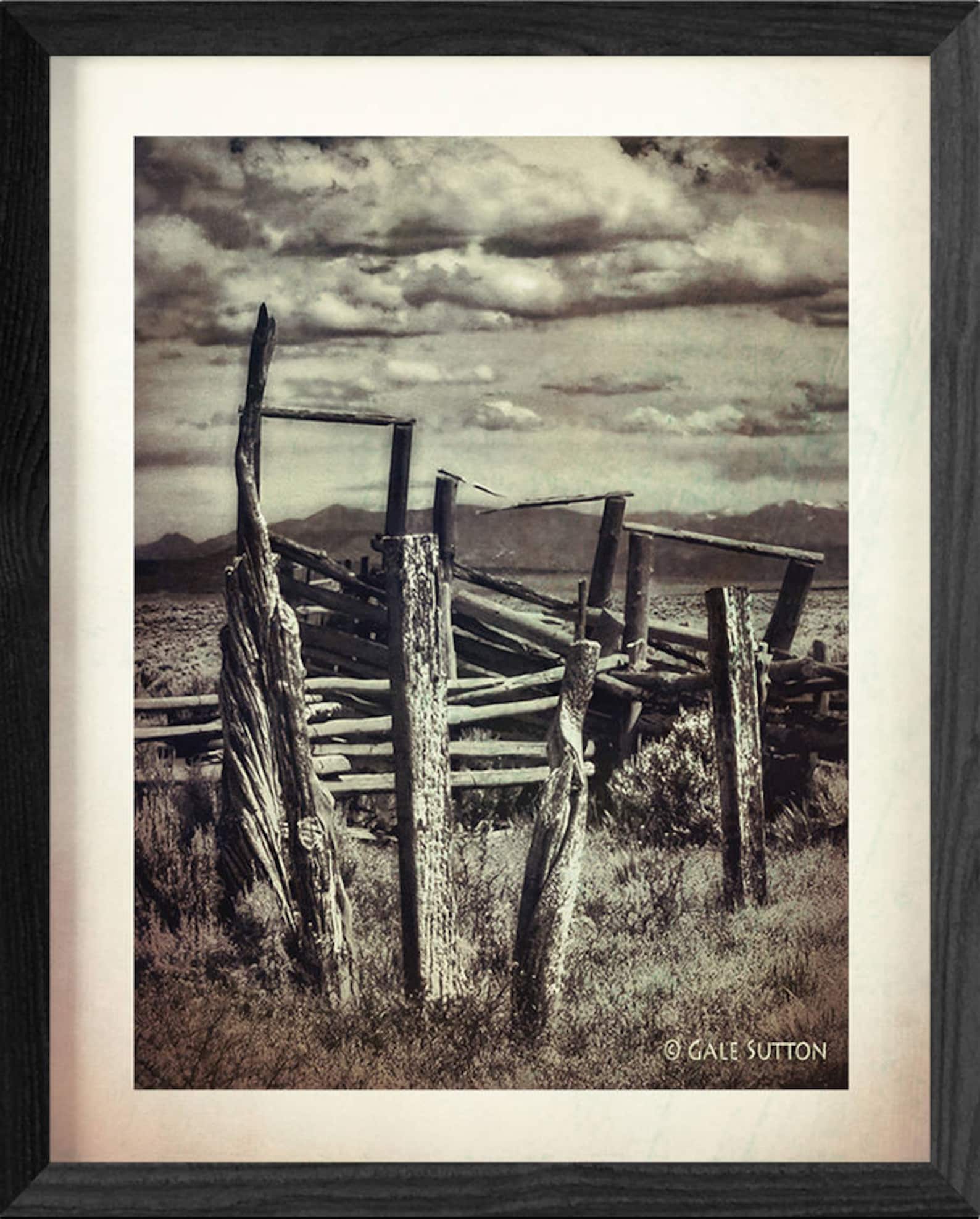 Western Art, Old Corral, Fine Art Photo, Southwest, Taos Plains, Cowboy ...