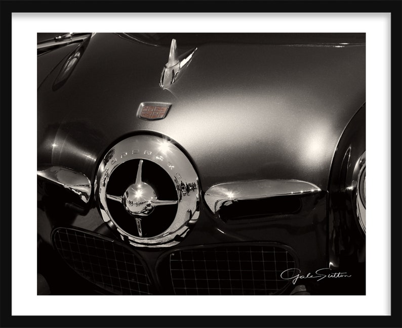1950 Studebaker, Fine Art Photo, Classic Car Art, Retro, Hood Ornament ...