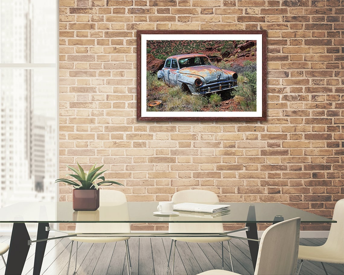 Rusted Classic Car, Fine Art Photo, Rusted Car, Old Car Art, Blue, Rust ...