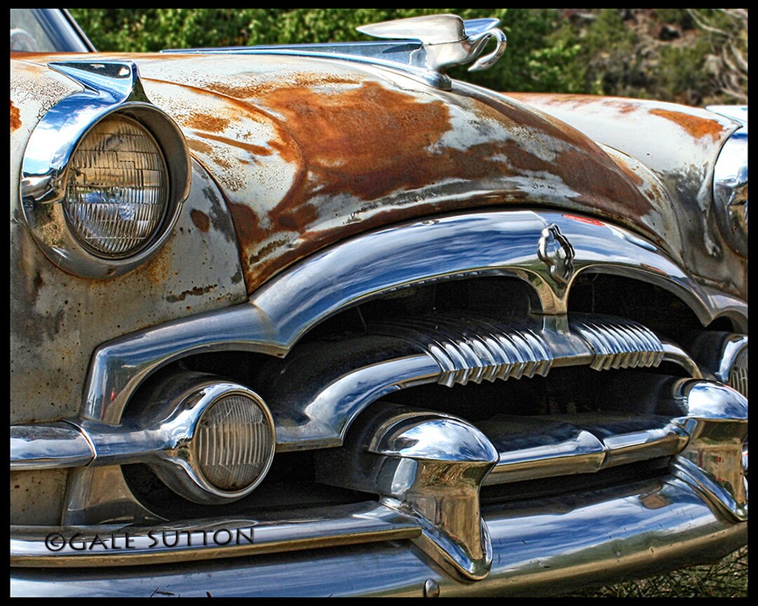 Rust, Chrome, Vintage Packard, Rusted Packard, Fine Art Photo, Classic ...
