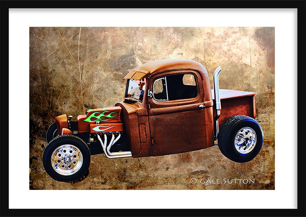 Rat Rod, Hot Rod Photo, Fine Art Photo, Classic Car Art, Rust, Brown ...