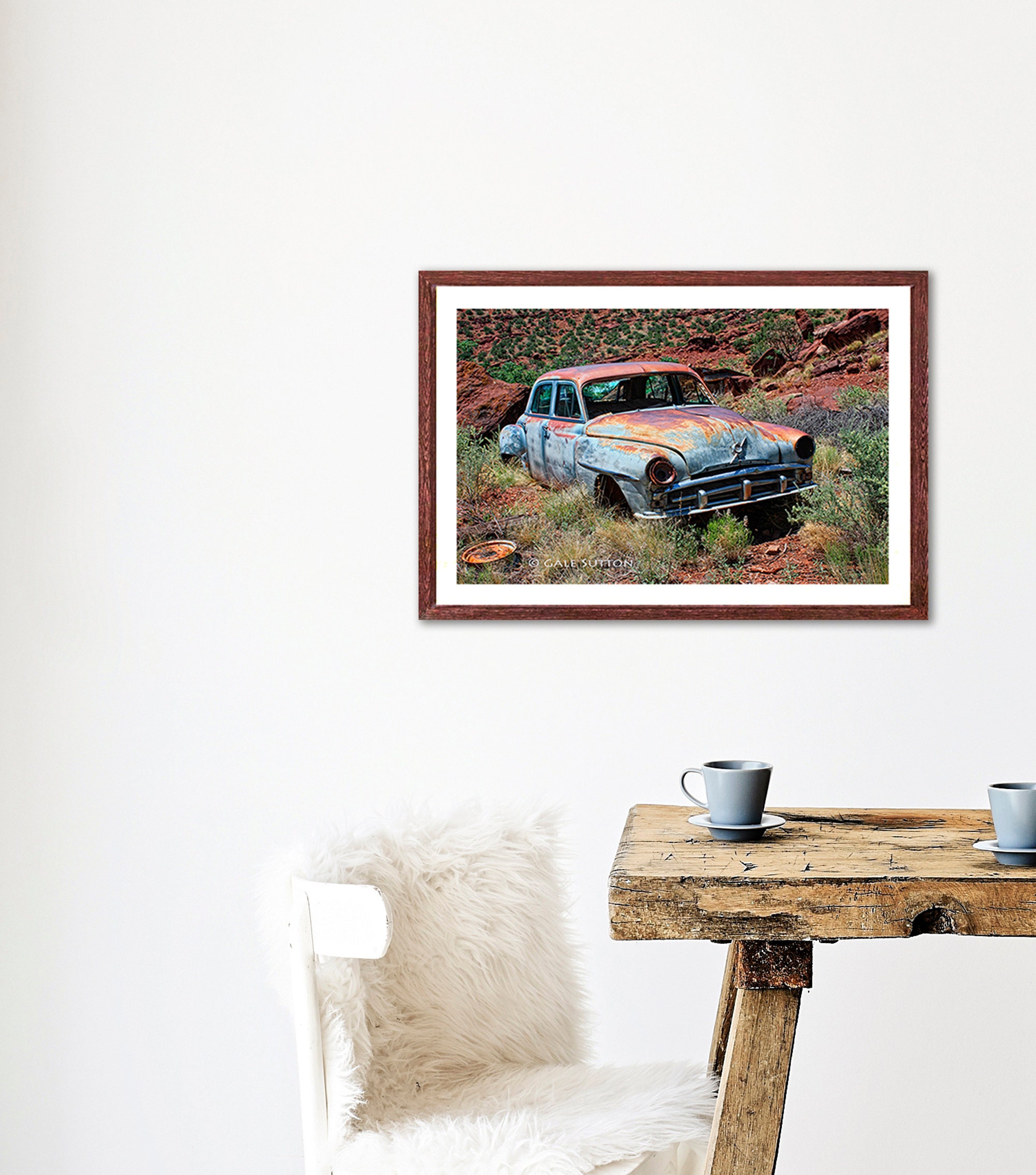Buy Rusted Classic Car, Fine Art Photo, Rusted Car, Old Car Art, Blue ...