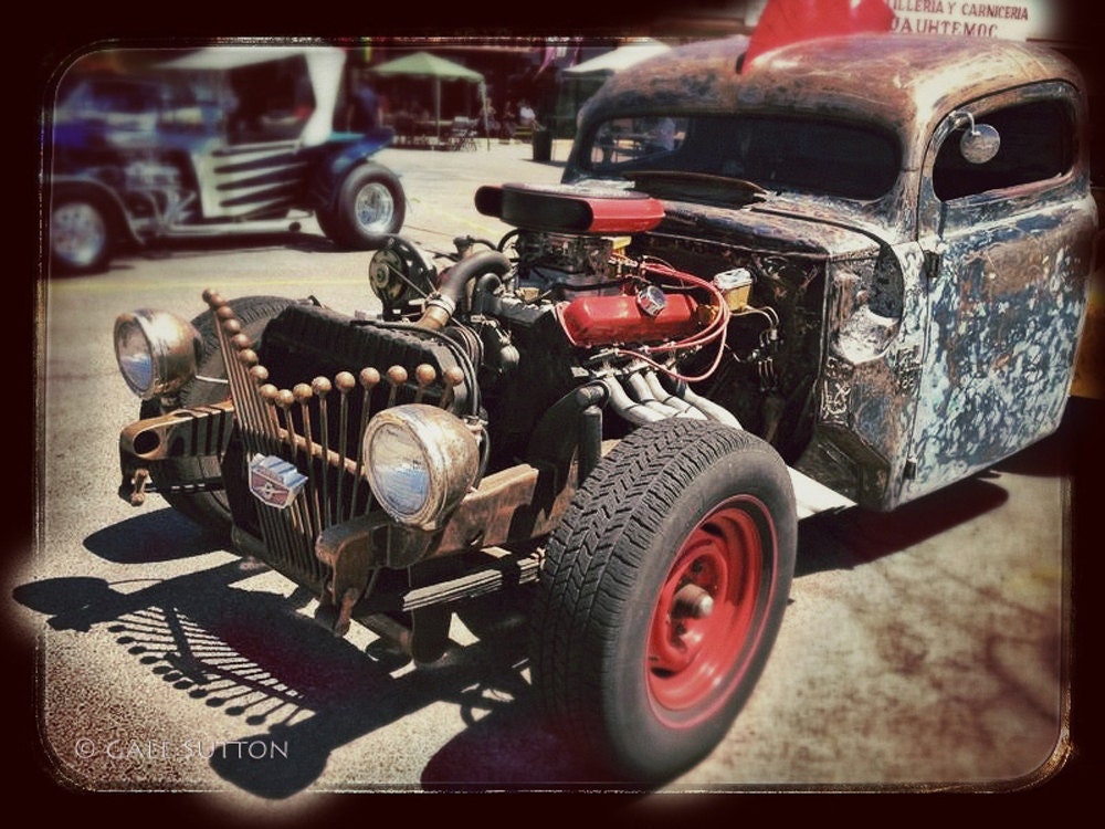 Rat Rod, Hot Rod Photo, Classic Car Art, Fine Art Photo, Grunge, Pop of ...