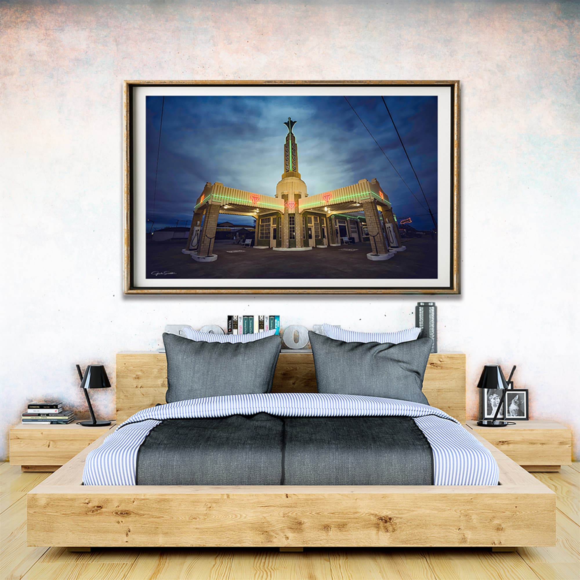 Art Deco Gas, Route 66 Gas Station, Conoco Gas, Conoco Tower, Retro ...