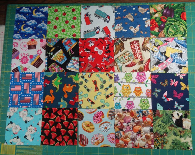I Spy 5" Quilt Blocks,charm Pack,set of 20 - FREE SHIPPING - Etsy