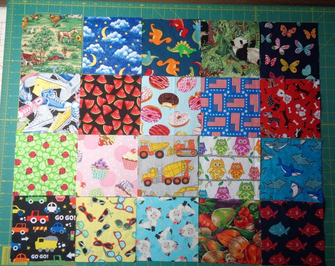 I Spy 5" Quilt Blocks,charm Pack,set of 20 - FREE SHIPPING - Etsy