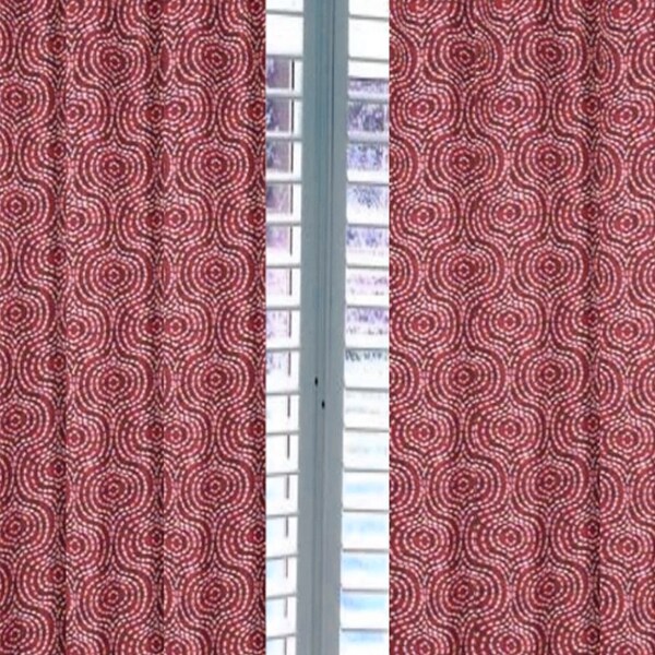 Red Curtains - Etsy