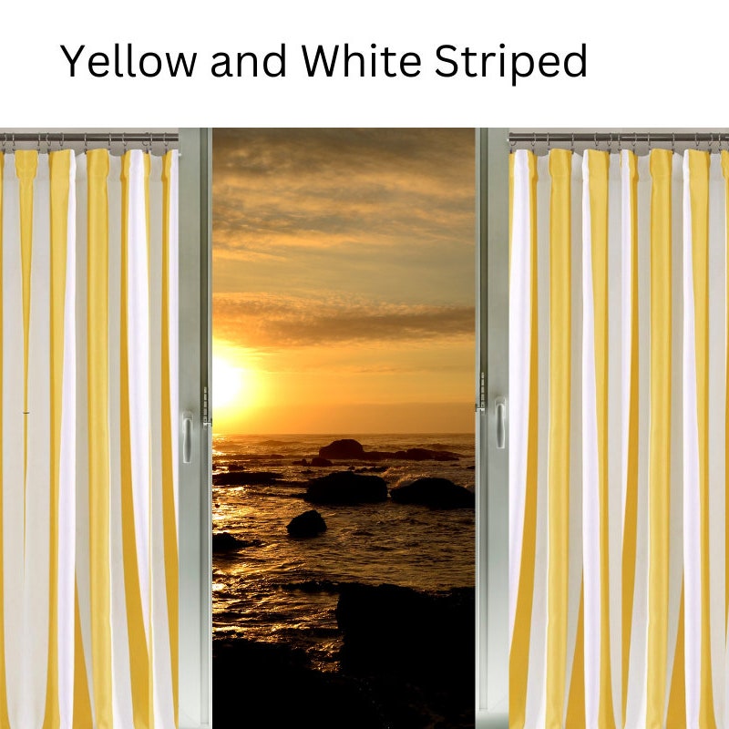 Yellow Curtains - Etsy
