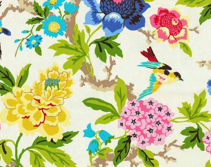 Blue Green Back Tab Curtain Watercolour Eucalyptus Print Luxury Curtain ...