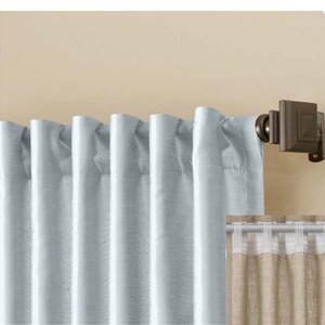 Kaufman Country Cottage Small Window Through Extra Long Curtains 2 ...
