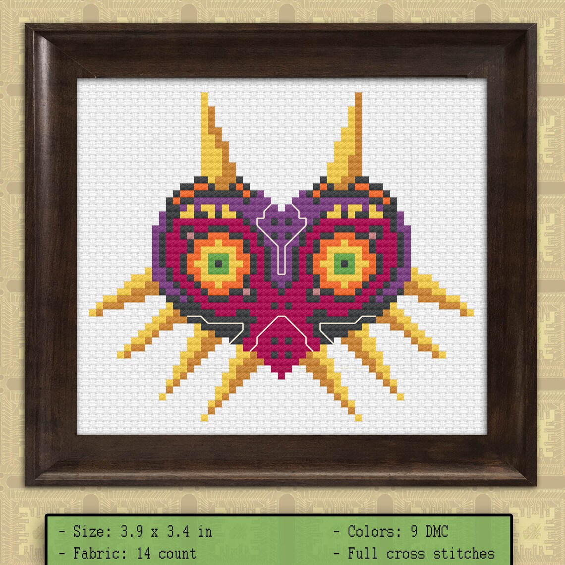 Video Game Mask Cross Stitch Pattern Video Game Cross Stitch - Etsy