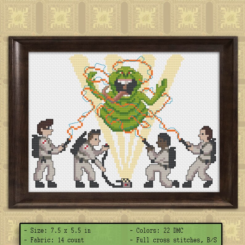 Ghost Cross Stitch Pattern, Movie Cross Stitch Pattern, Halloween Cross ...