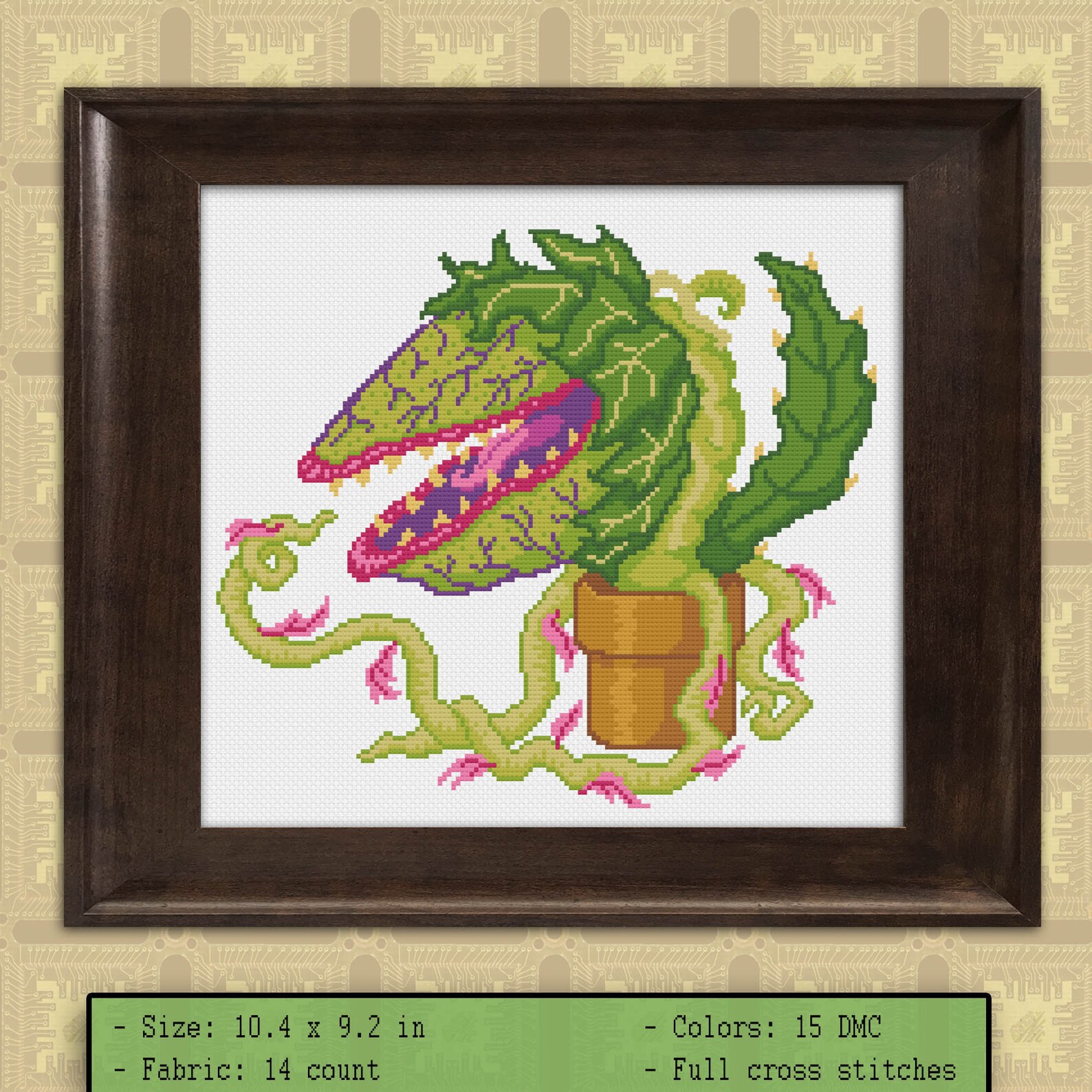 Audrey Cross Stitch Pattern Monster Cross Stitch Movie Cross - Etsy
