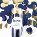 Navy Gold Confetti Tissue Paper Round Confetti Bridal Shower Ideas Baby ...