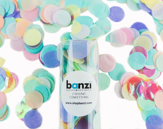 Primary Color Confetti Tissue Paper Round Confetti Balloon Birthday ...