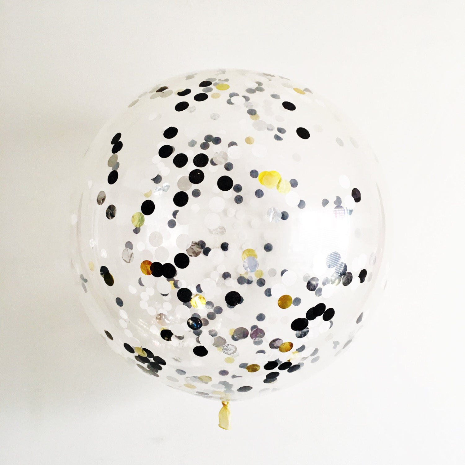 36 Jumbo Confetti Balloon gold silver black white | Etsy