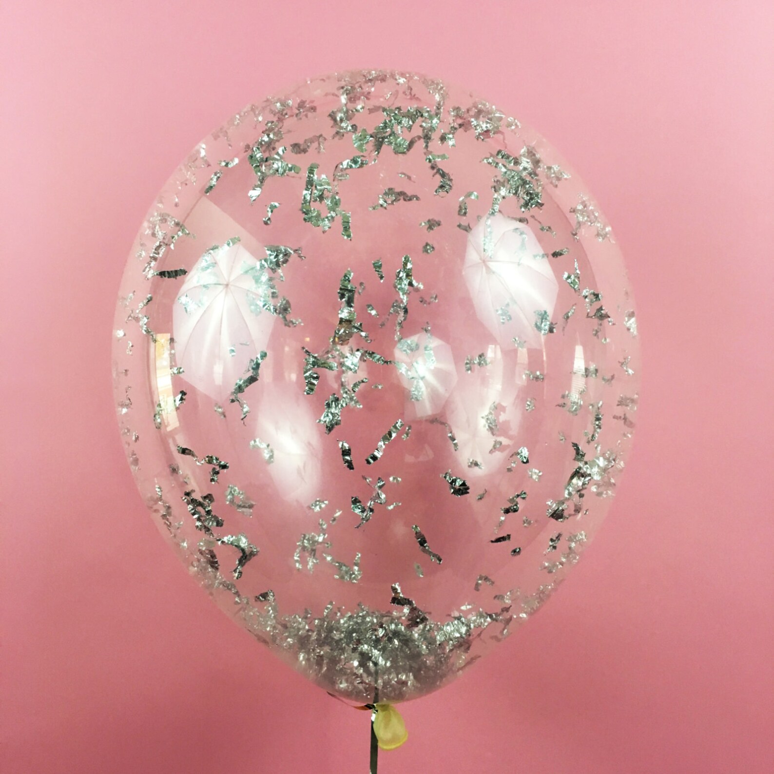 Metallic Silver Confetti Balloons - 11 16 24 36 Inch Size - Christmas ...