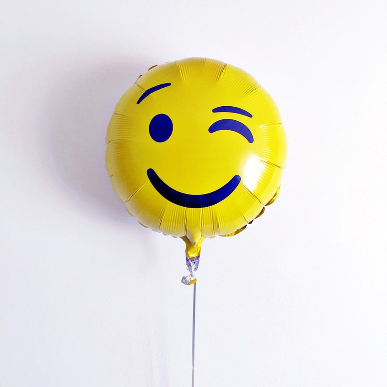 Emoji Wink Lol Hearts Sunglasses Smiley Face Poop Mylar Foil - Etsy Canada