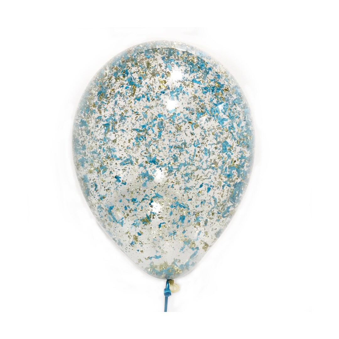 Metallic Gold Turquoise Confetti Balloon 11 16 24 36 Inch Size Party ...