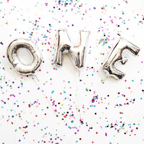 Mini 7 Inch Gold Silver Mylar Letter and Number Balloon Air Fill Balloons Etsy UK