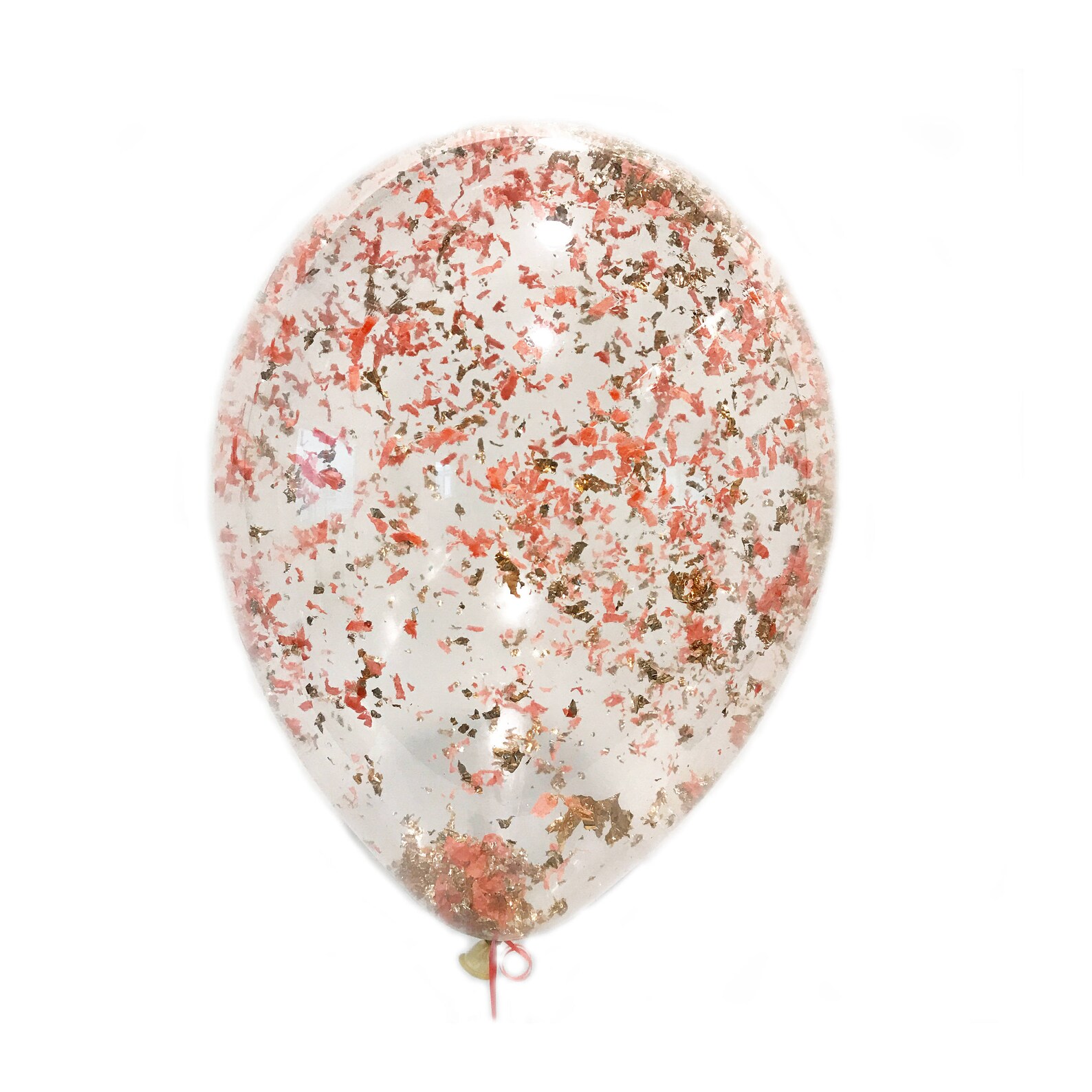 Metallic Rose Gold Coral Confetti Balloon 11 16 24 36 Inch - Etsy
