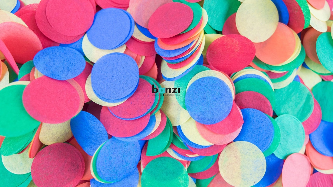Primary Color Confetti - Tissue Paper - Round Confetti Balloon Birthday ...