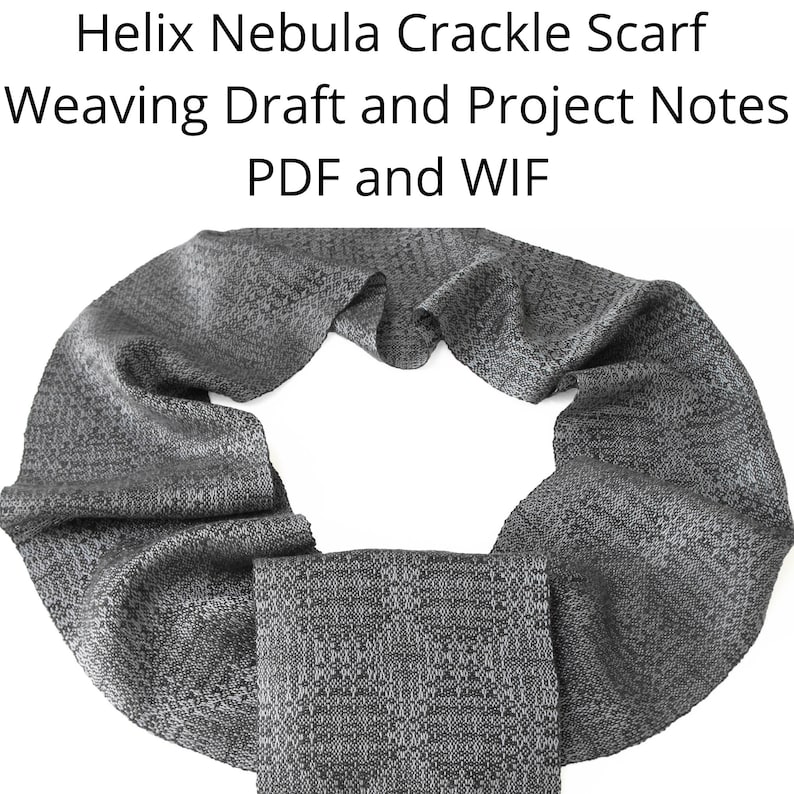Helix Nebula Crackle Scarf Weaving Pattern and WIF File, Crackle ...