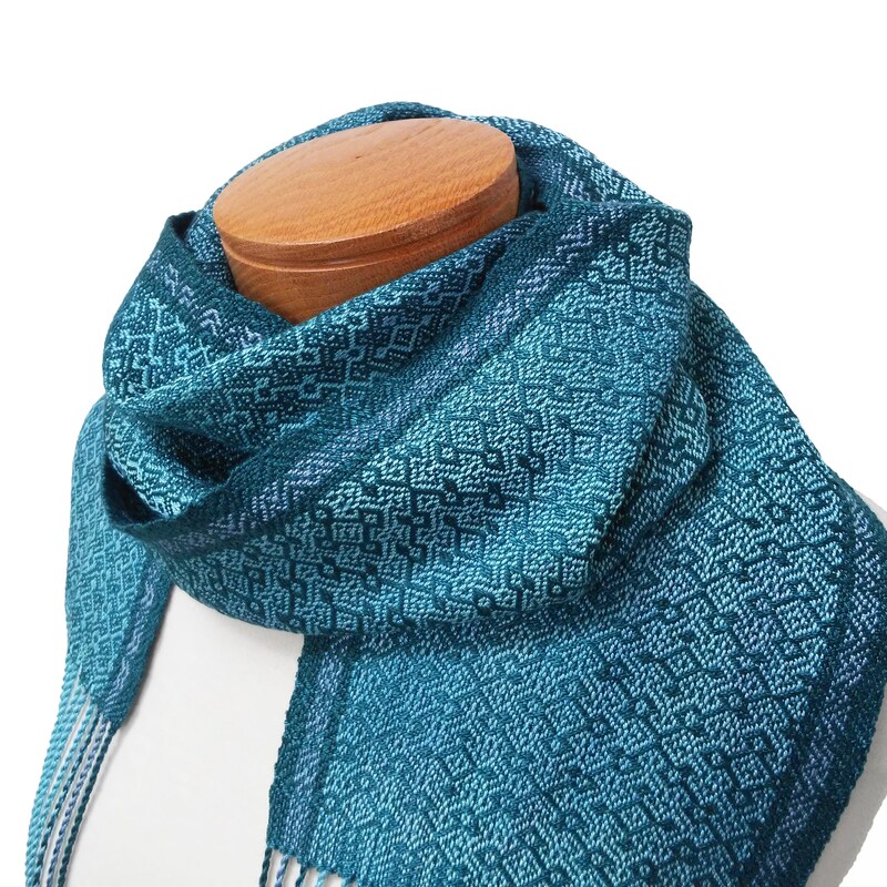 Teal Blue Scarf - Etsy