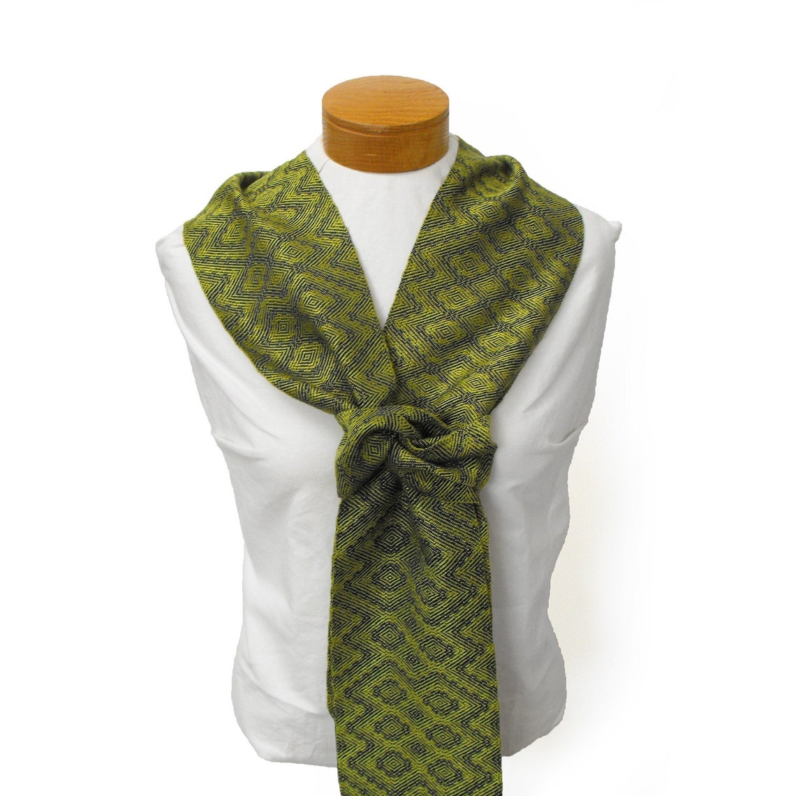 Bufanda verde brillante y azul marino bufanda tejida a mano - Etsy España