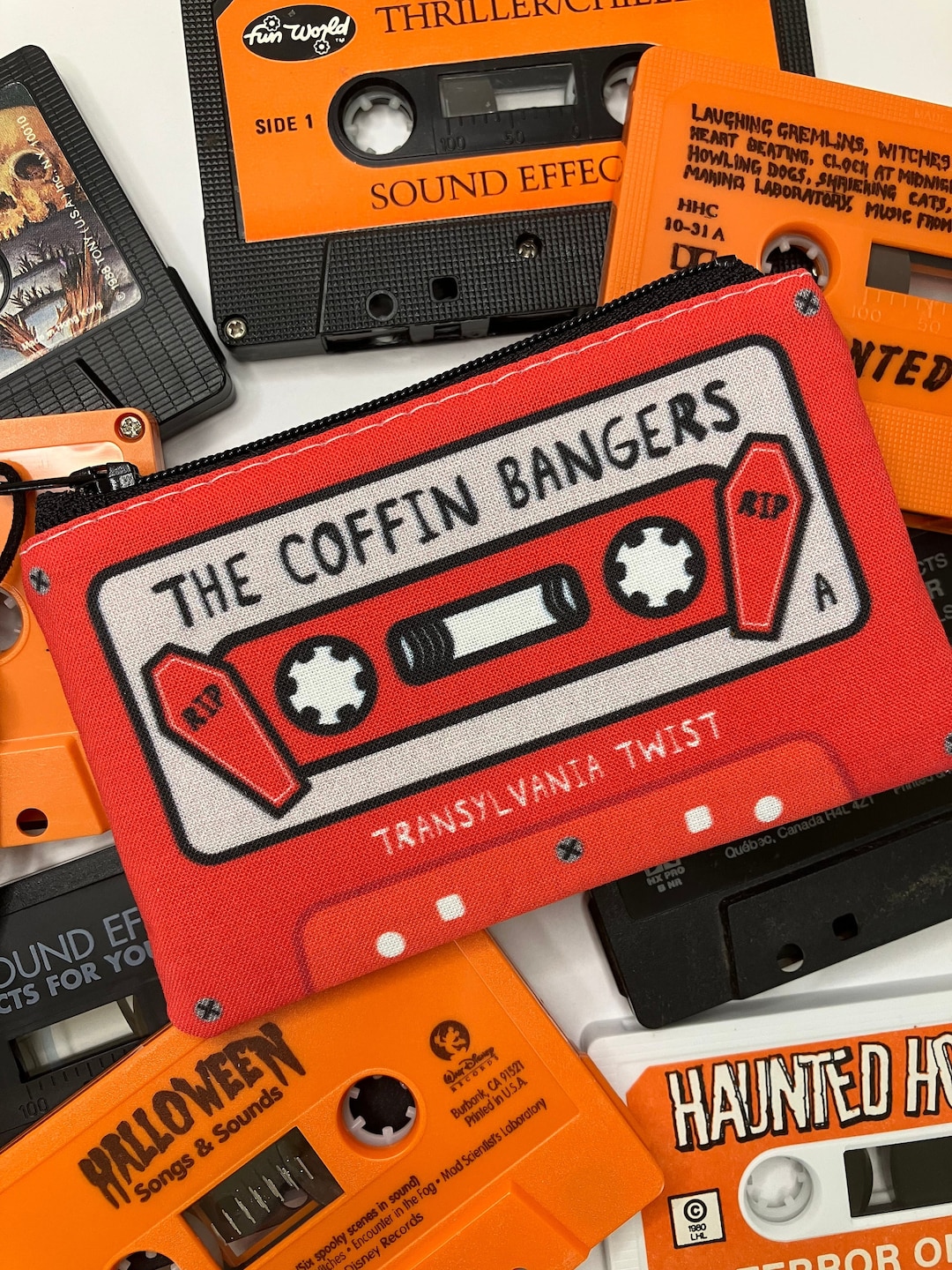 The Coffin Bangers Spooky Tunes Cassette Tape Coin Pouch. 3x5 - Etsy