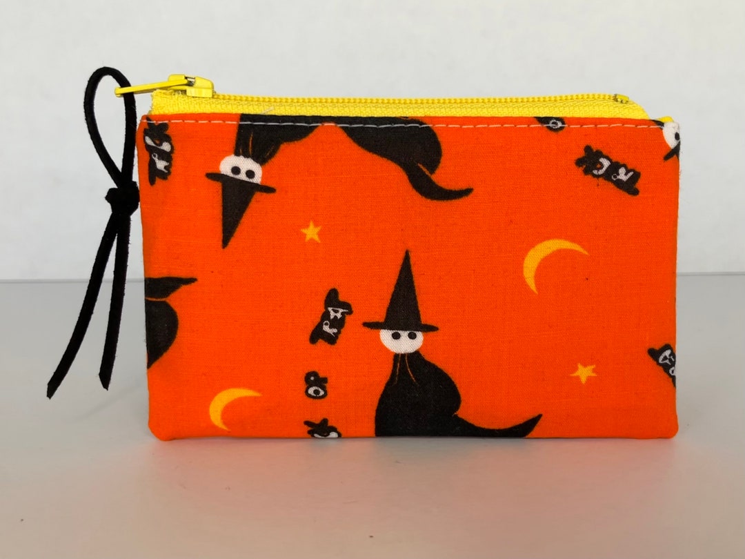 VINTAGE Halloween Fabric Coin Pouch. Small, 3x5 Inches. Trick or Treat ...